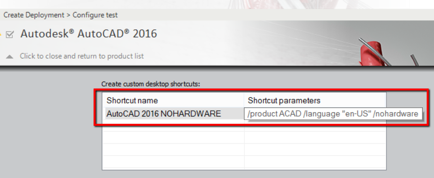 How to disable AutoCAD Hardware Acceleration during an installation