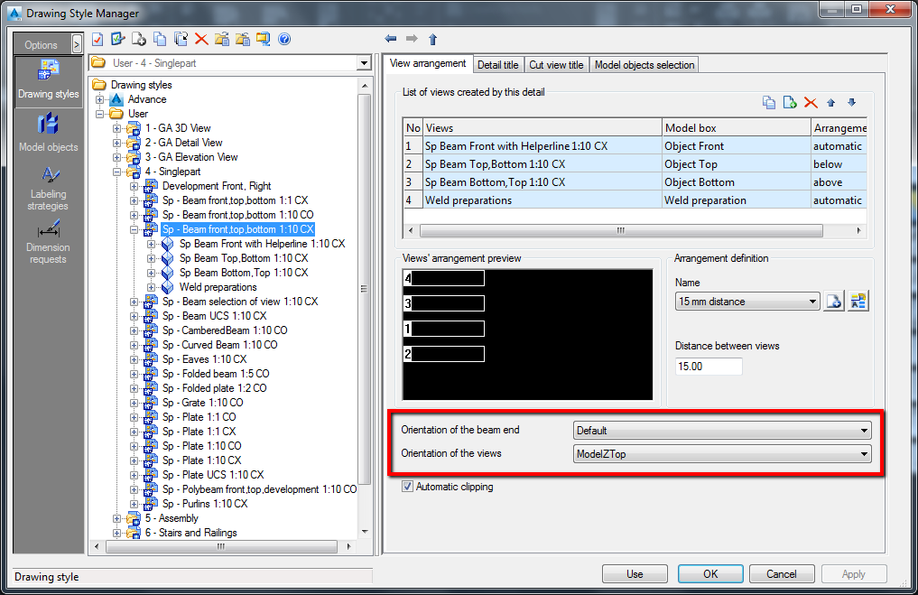 How to get the desired beam view orientation in Advance Steel assembly ...
