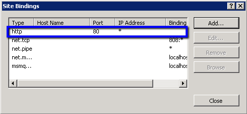 Error code 1603 is displayed with no HTTP global bindings when ...