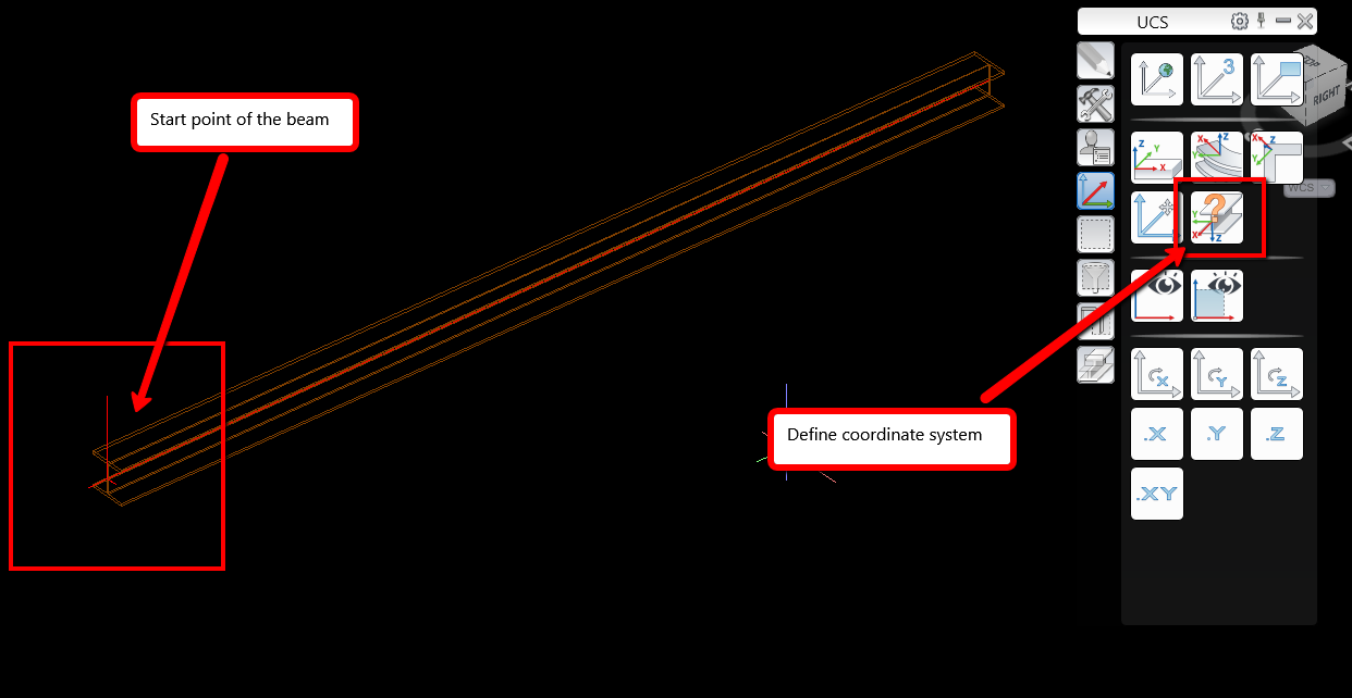 Advance Steel: Start point of beam description in DSTV NC files