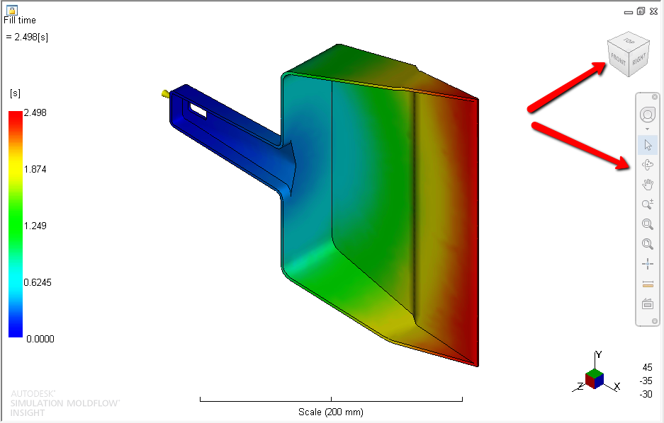 ViewCube and Navigation Bar missing in Moldflow
