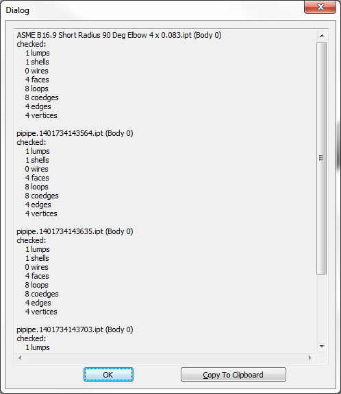 Performing a Body Integrity Check in Inventor