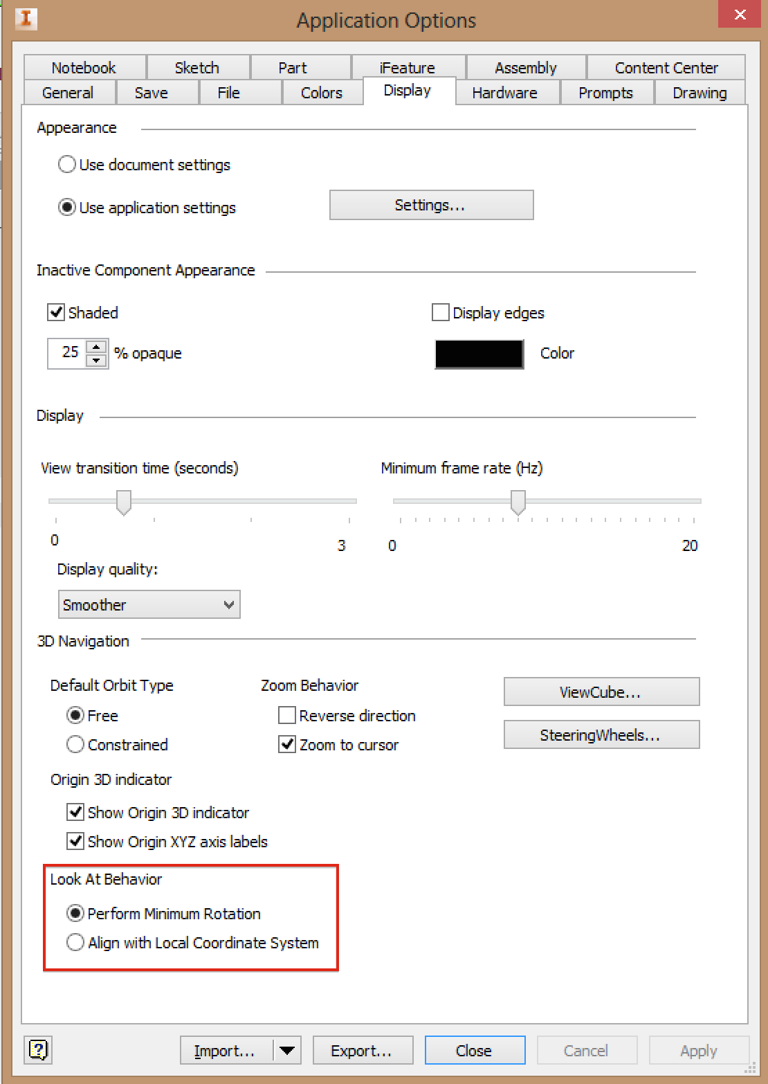 Sketch orientation in Inventor is rotated when creating new sketches