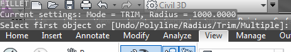 Command line is floating at top left corner of screen in AutoCAD Civil 3D