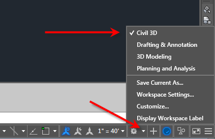 Missing ribbon, workspaces, palettes and support files in Civil 3D