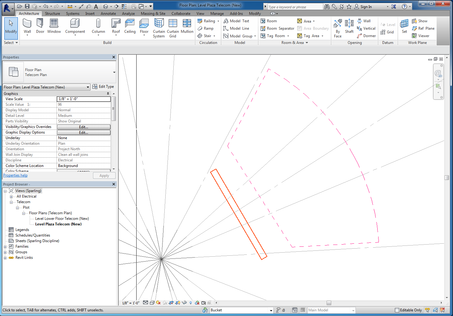 Plan region does not cut MEP systems at the edge of the plan region in ...