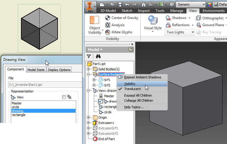 Inventor: New behavior "Include all surfaces" in drawings since ...