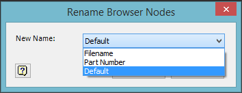 How to reset Inventor browser name to file name in Inventor?