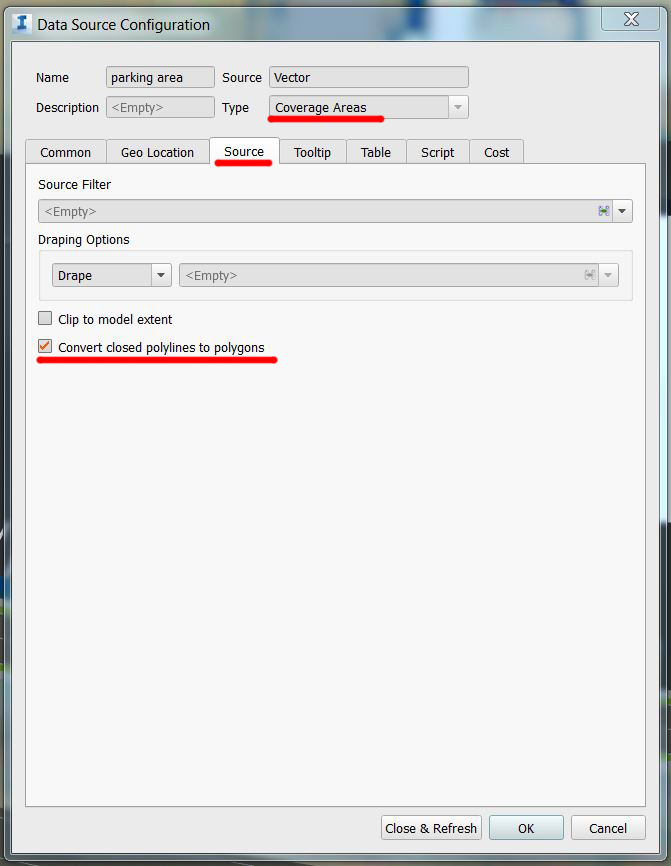 How to import 2D Line-Work as Coverage Areas in InfraWorks