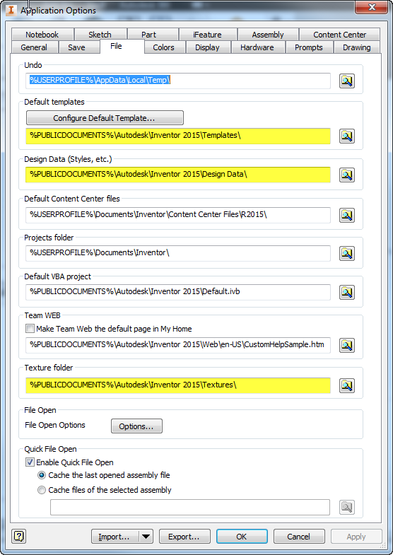 Performance of Inventor is poor slow while importing STEP files or Revit files