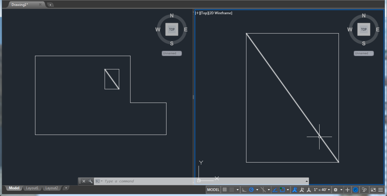 Work With Two Viewports In AutoCAD