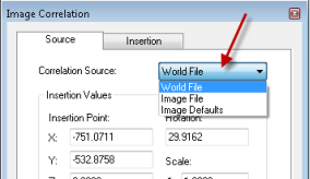 How to insert a Raster file of type ECW to the correct location in ...