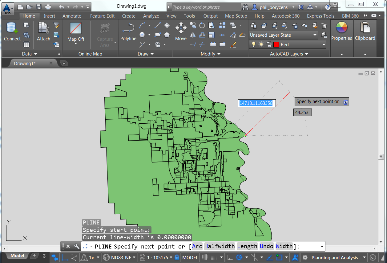 How to display angles in surveyor's units in AutoCAD products