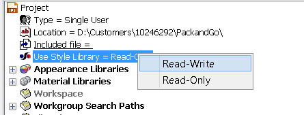 Save to Style Library is grayed out in Inventor