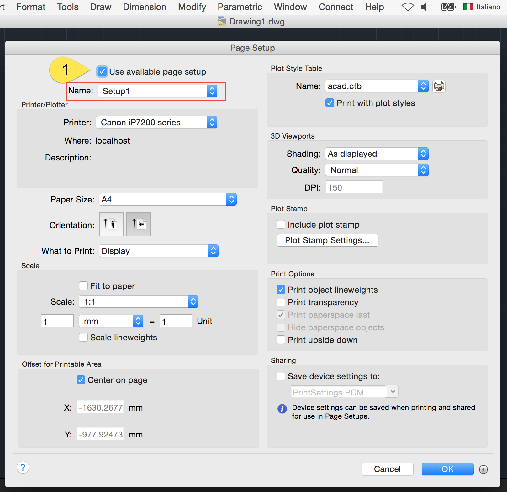 Understanding AutoCAD for Mac plot settings