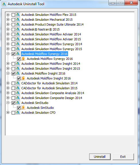 How to uninstall Moldflow 2016 beta software