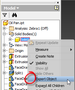 "[File name].ipt: has been unexported in the source." When updating a derived component in Inventor