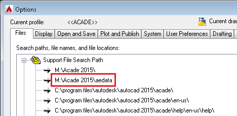 LastProj.fil appears in folder other than the User location in AutoCAD ...