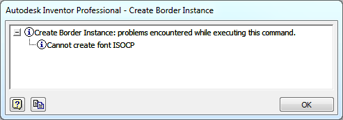 Missing fonts prevent inserting or editing drawing resources in Inventor