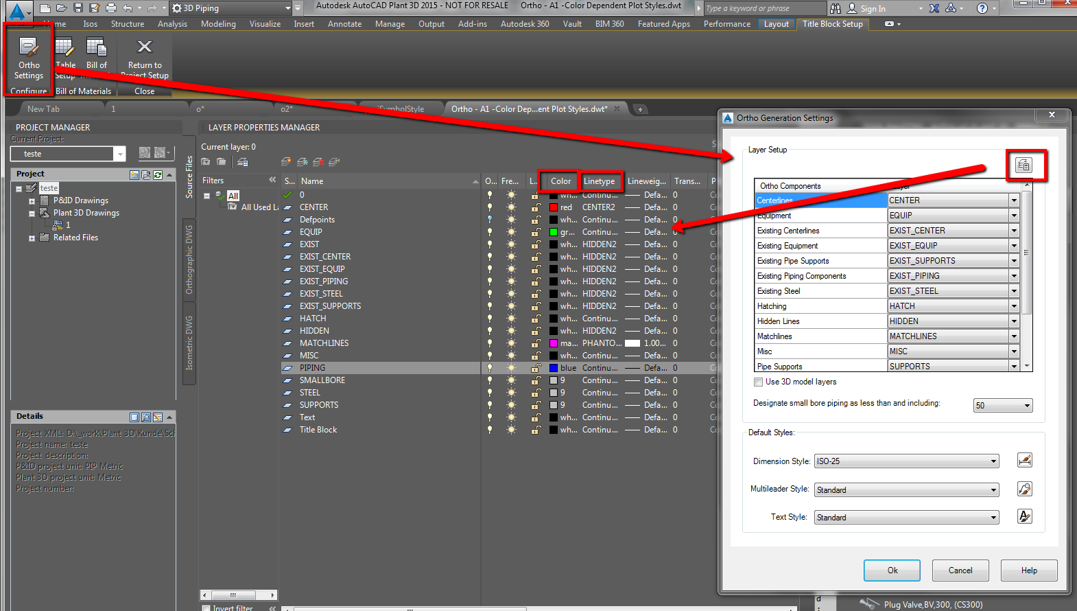 How To Change The Default Settings For Layer Colors And Linetypes Of 