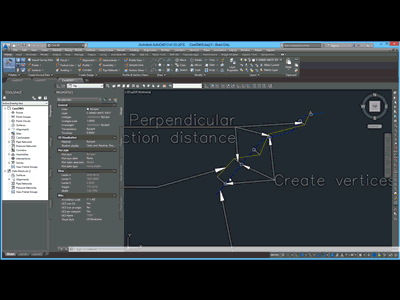 How to move AutoCAD or COGO points perpendicular to line