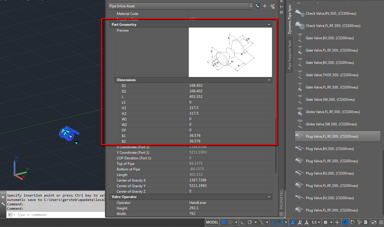 How to enable editing of dimensions for inserted spec components ...