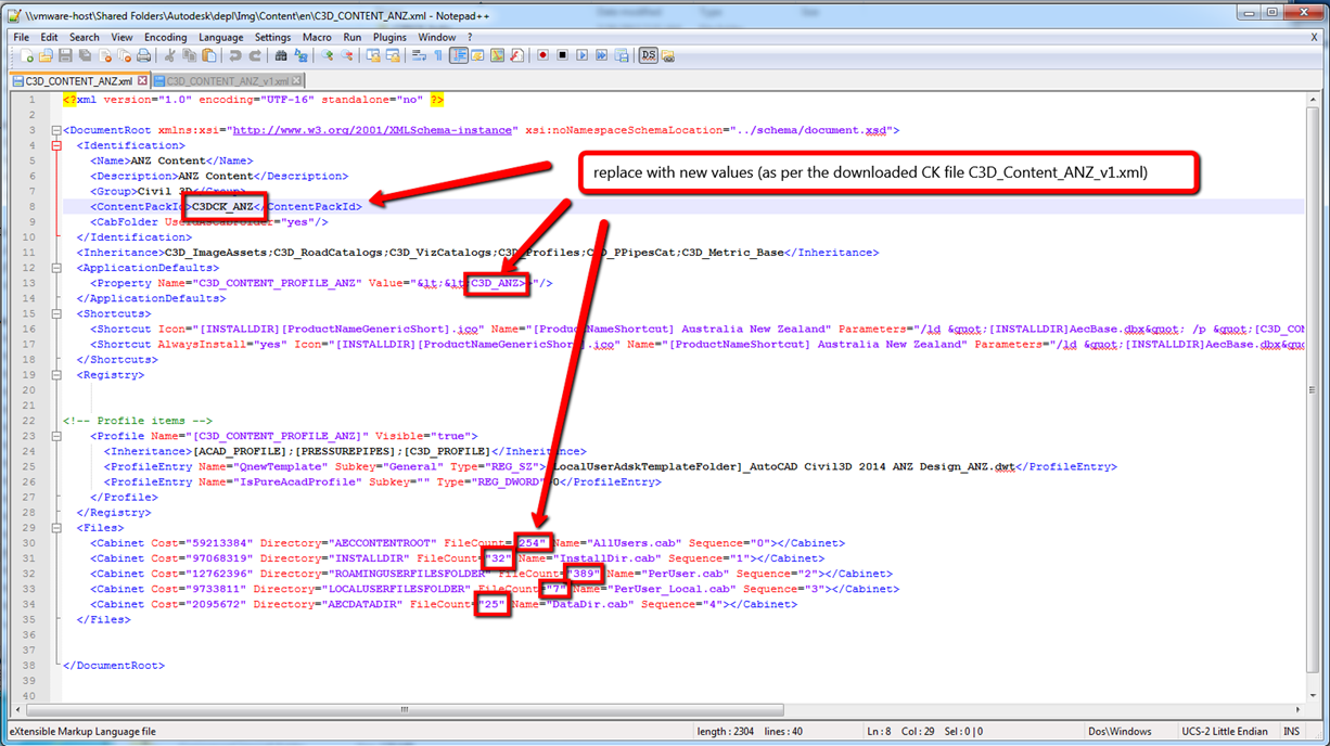 Deploying Civil 3D with a country kit