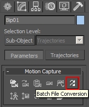 How to convert a batch of BVH files into BIP files