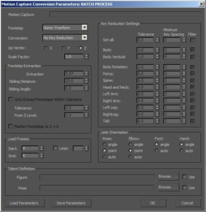 How to convert a batch of BVH files into BIP files