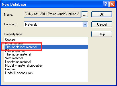 How to create a personal material database in Moldflow