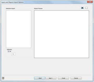 No layer control and no selective import when inserting DWG or DXF files in Inventor
