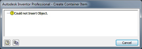 Cannot embed PDF files in a 64 bit version of Inventor