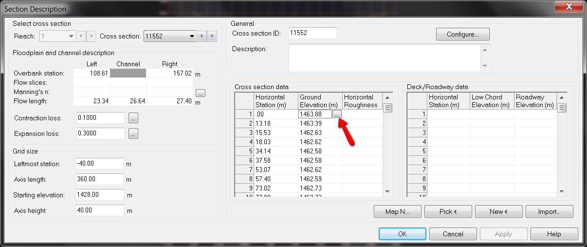 Grip Edit at Cross Sections not working in River and Flood Analysis