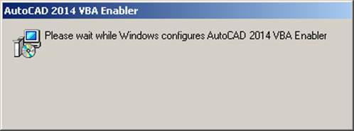 Windows Configures AutoCAD VBA Enabler When Launching AutoCAD
