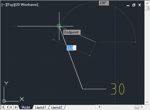 How to snap to ordinate dimensions created by an AutoCAD command ...