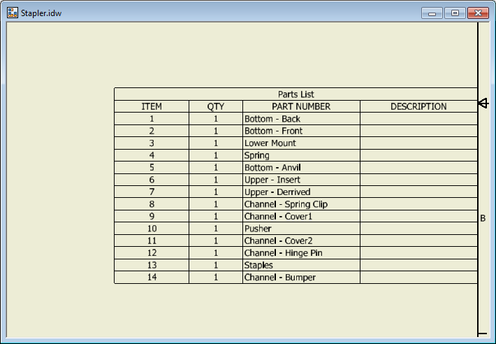 Columns settings of existing Parts Lists are not updated automatically according to the new ...