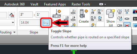 Pipe routing in AutoCAD Plant 3D won't route flat horizontally or ...