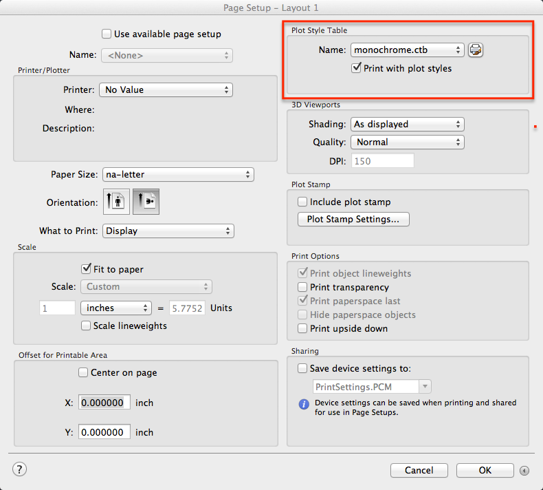 How To Set Plot Styles For AutoCAD For Mac AutoCAD For Mac 2019