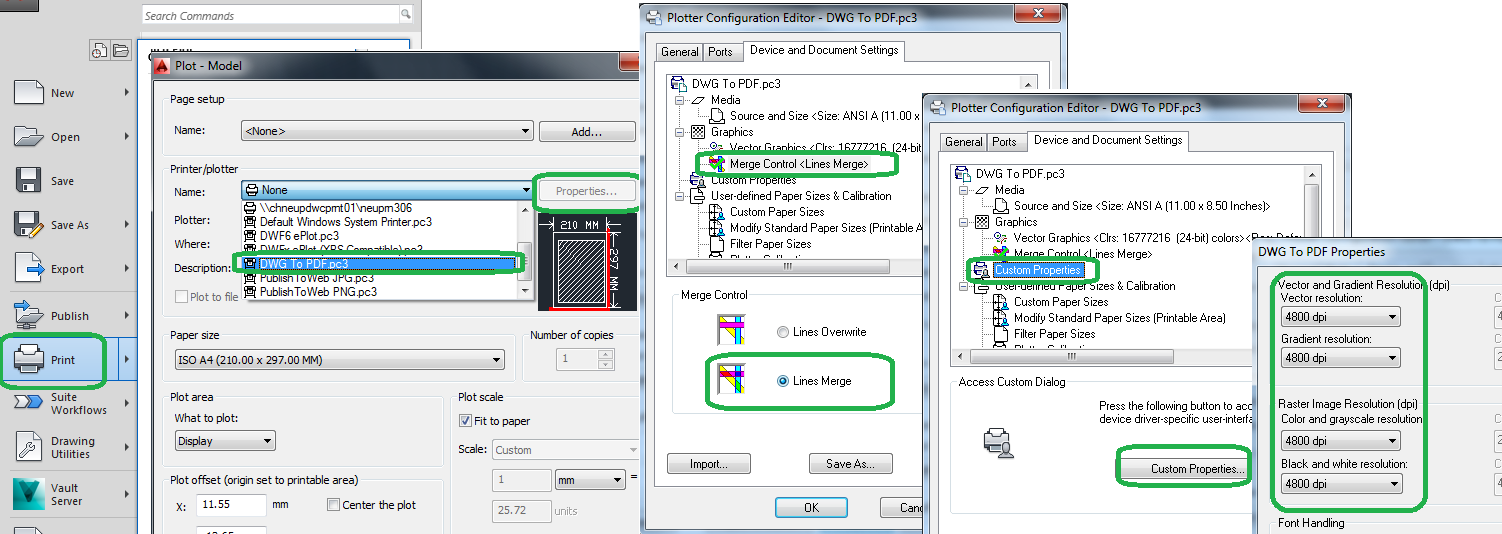How to improve PDF quality when plotting/exporting from AutoCAD | AutoCAD | Autodesk Knowledge Network