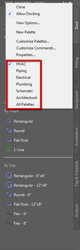 Missing Tool Palette Groups In Autocad Architecture Or Autocad Mep