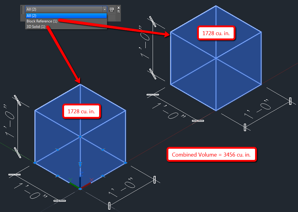 MASSPROP Command Does Not Calculate Expected Volume For Multiple 3D Objects In AutoCAD AutoCAD 