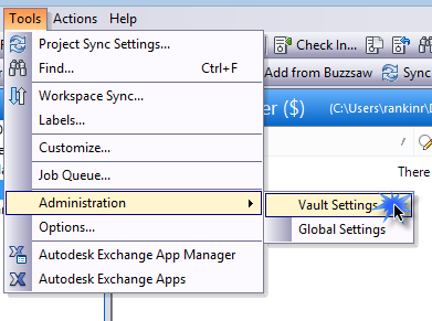 How to map an AutoCAD attribute to a Vault property