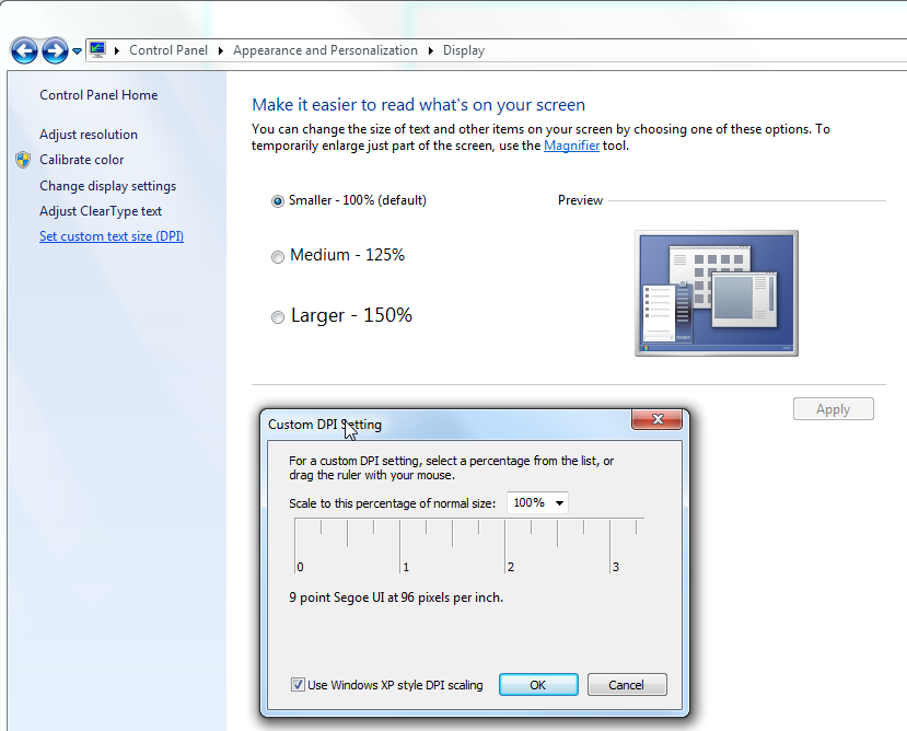 Ribbon not shown correctly with 4K display and custom Windows DPI settings