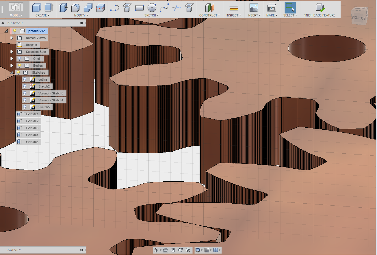 Fusion 360 performance degradation after extruding from DXF file