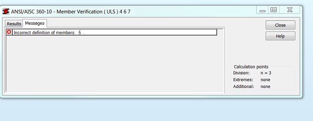 "Incorrect definition of members" reported during code check verification in Robot Structural ...