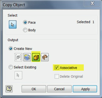 Using Copy Object in an Inventor Assembly with the associative setting ...