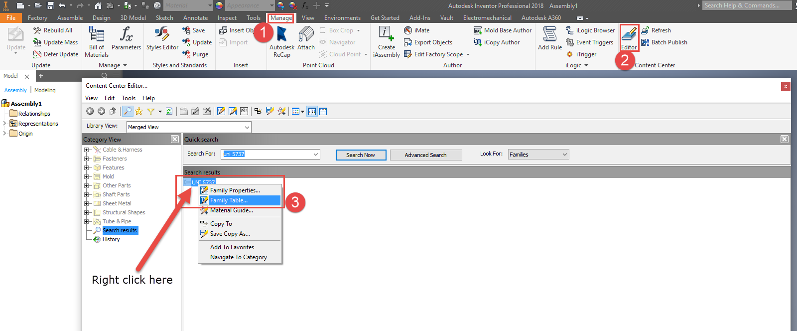 How to sort a custom Content Center Family Table in Inventor