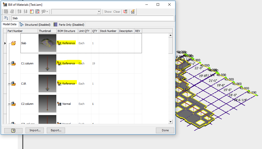 Inventor assembly is truncated and only portion of it is shown in a ...