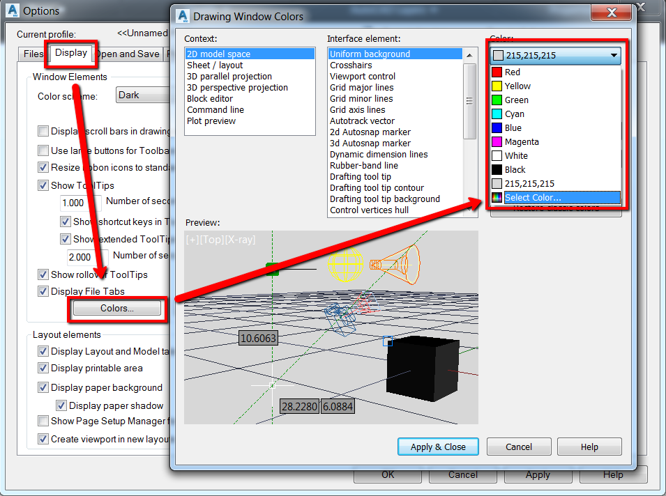 How To Change Layout Background In Autocad Design Talk