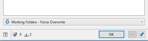 How to set the "Working Folder - Force Overwrite" option to default ...